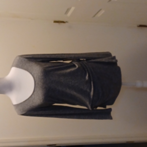 Halogen | Tops | Nwt Halogen Gray Long Sleeves Gathered Top X Draped ...